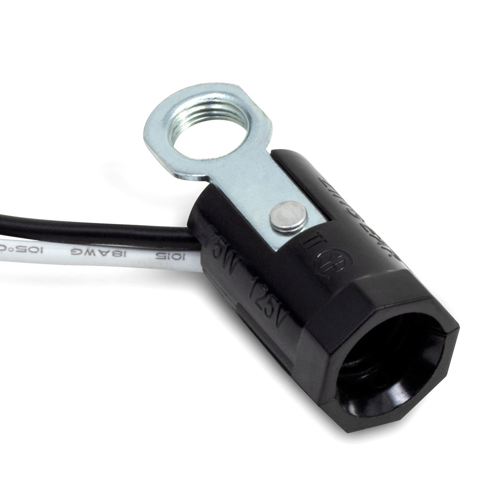 Zing Ear ZE-301C Lamp Holder Socket with 2 Wires 75W